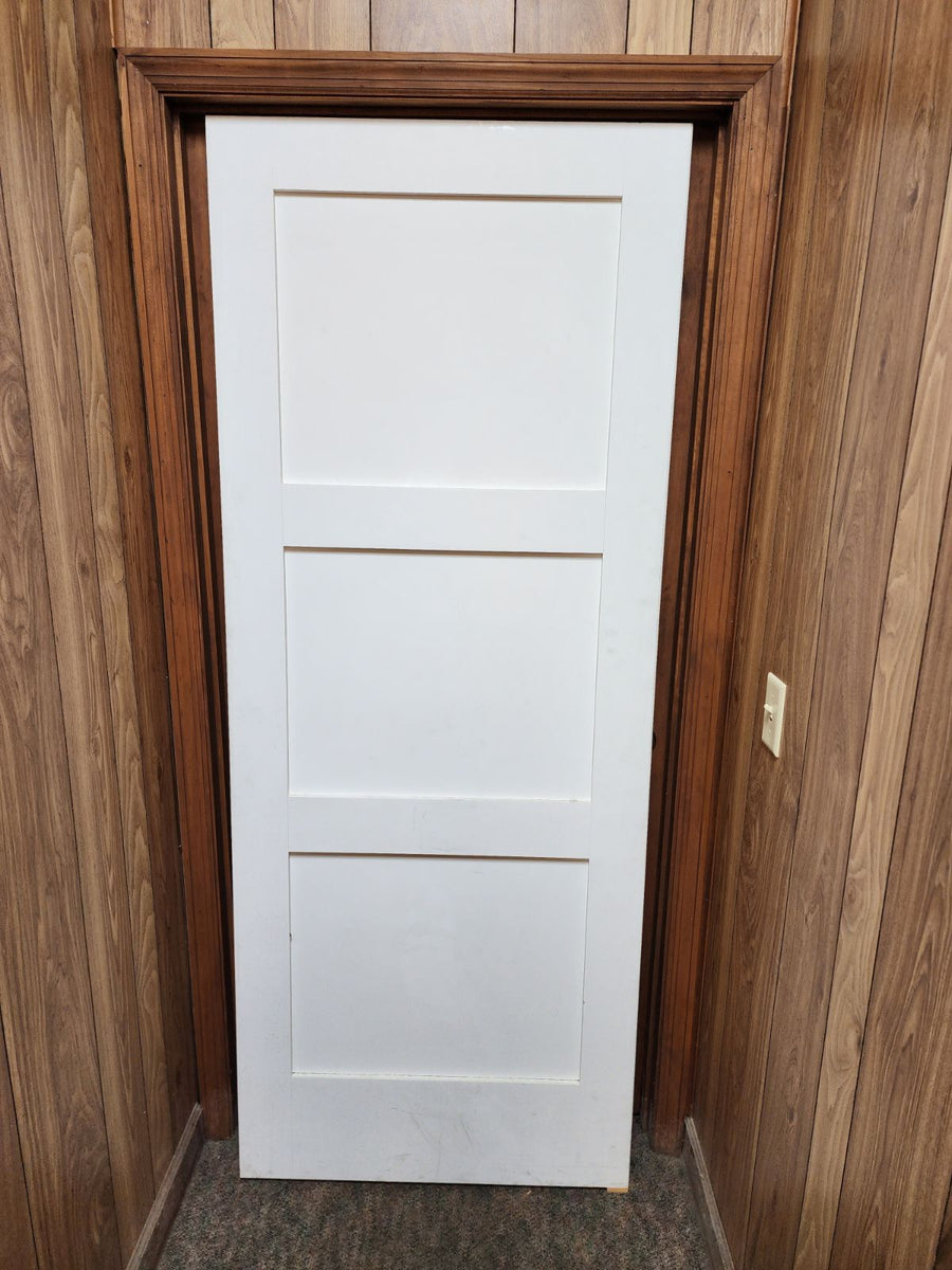 Hollow Core 2'8" x 6'8" 3 Equal Flat Panel - Interior Door Slab Only ...